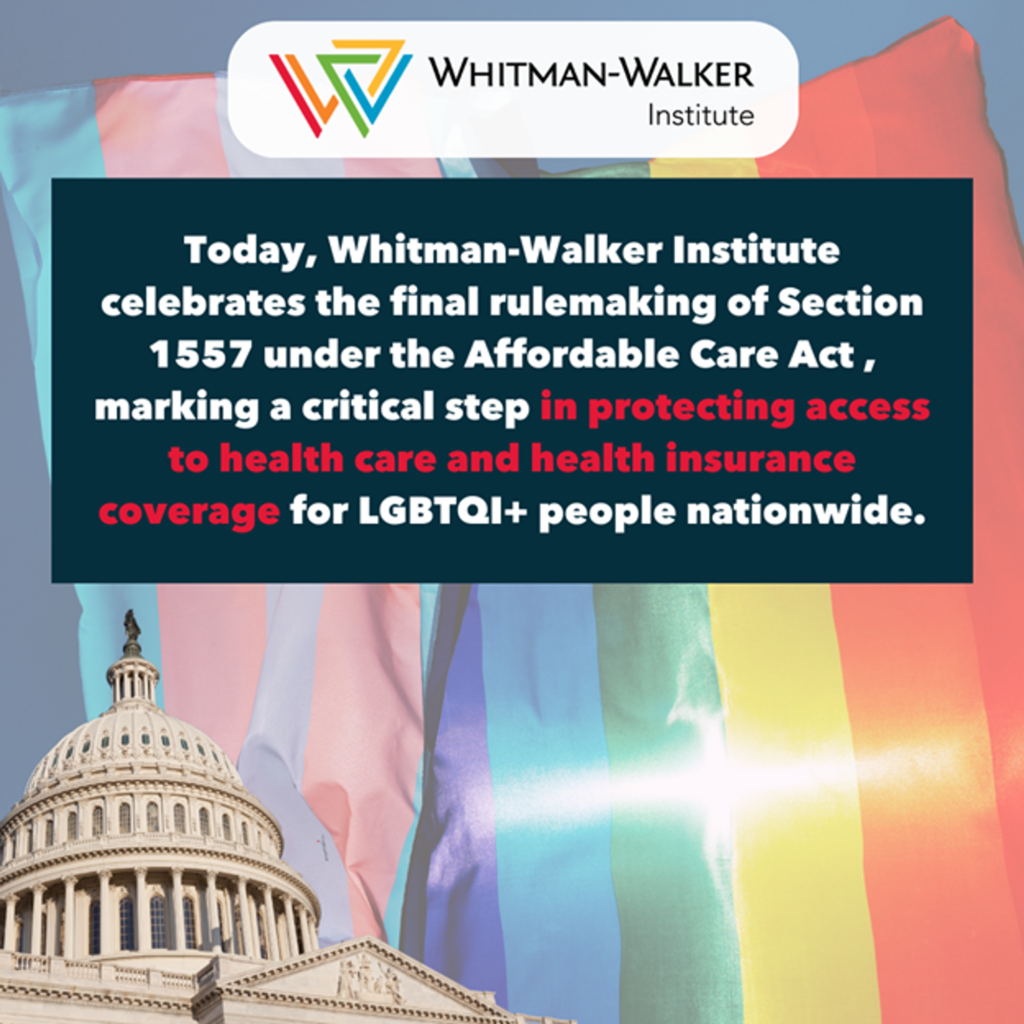 ACA Protections Strengthened for LGBTQI+ | Whitman‑Walker