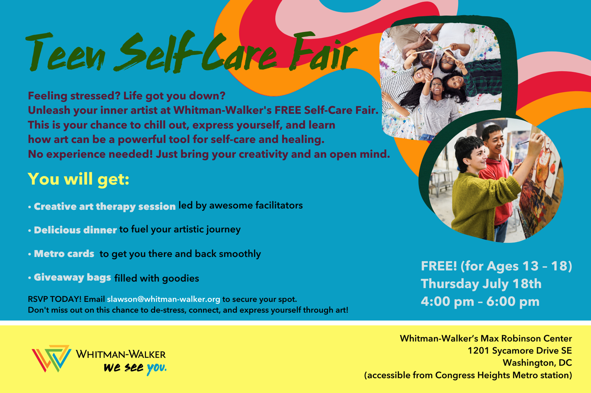 Events from July 18 – December 7 – Whitman-Walker